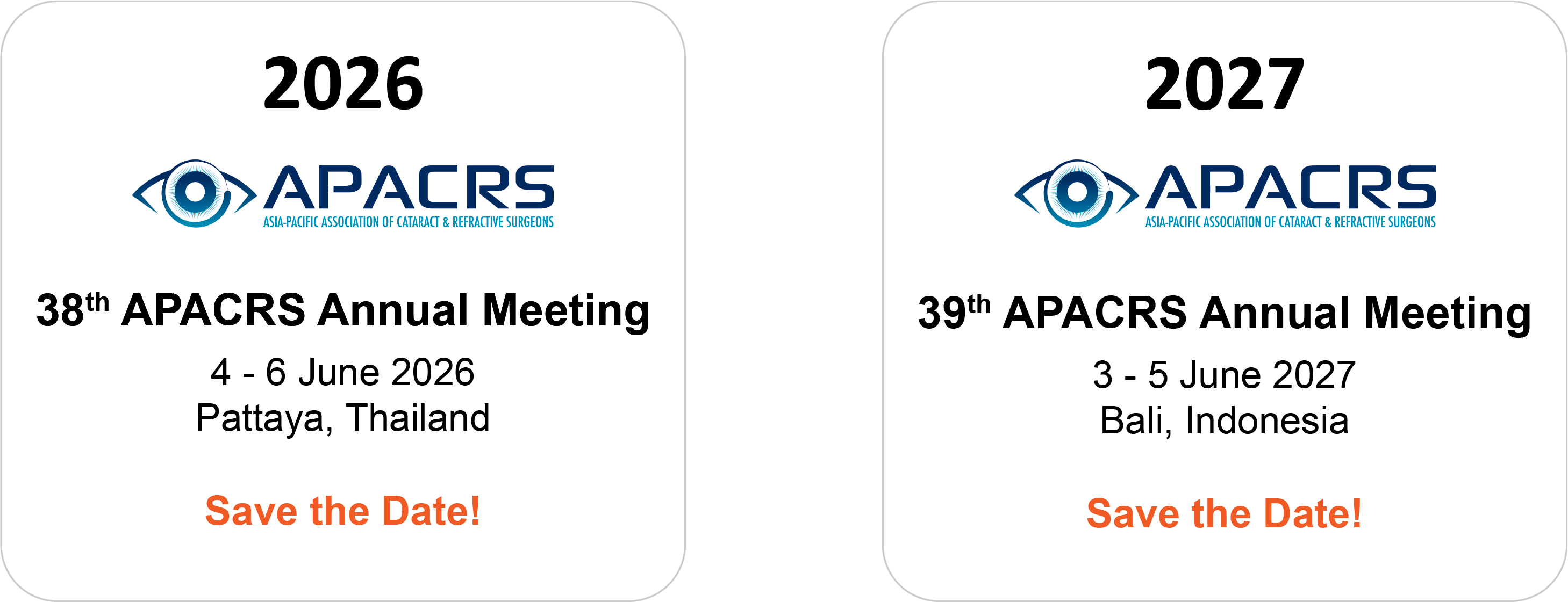 Asia-Pacific Association of Cataract and Refractive Surgeons (APACRS)